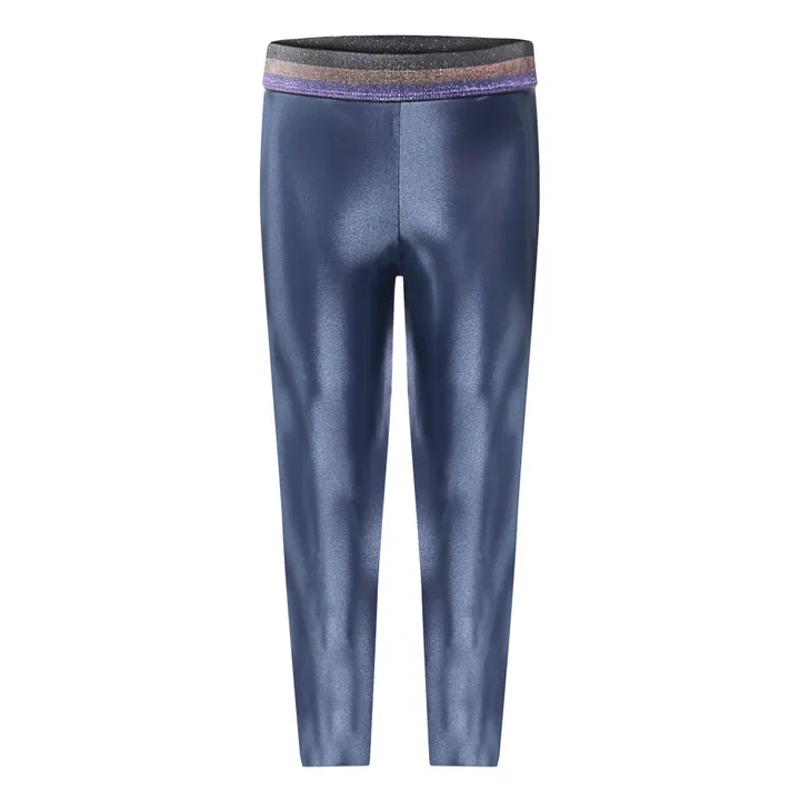 Navy blue shiny leggings store
