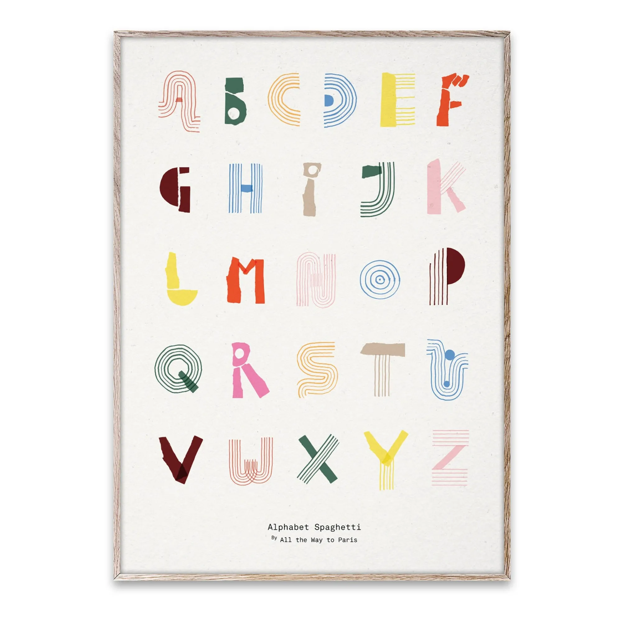 Mado - Alphabet Spaghetti Poster | Smallable