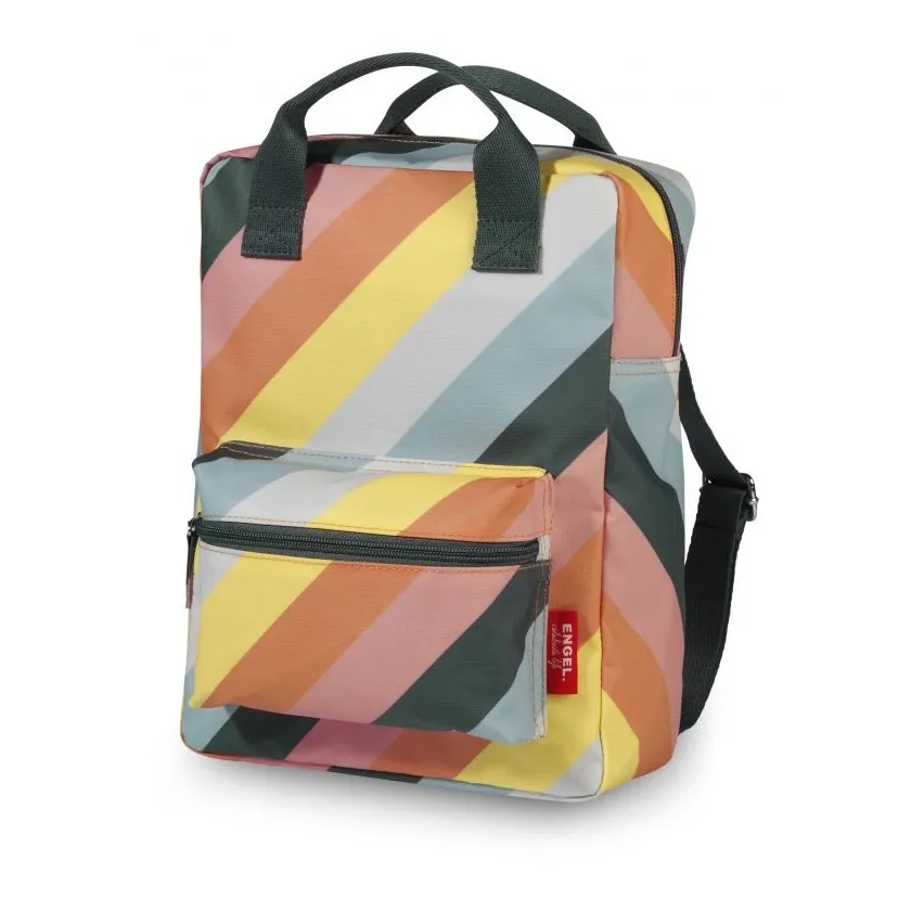 Engel - Medium Rainbow Recycled Plastic Backpack - Blue | Smallable