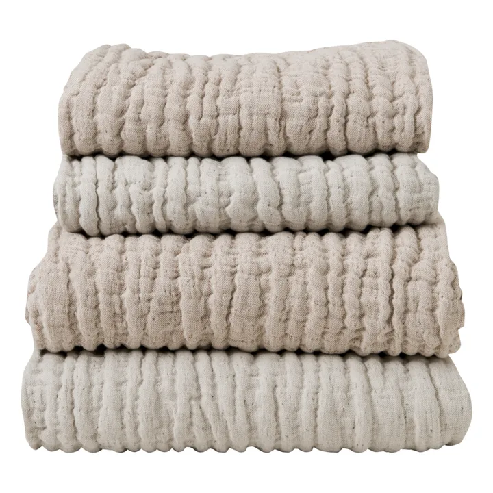 garbo&friends - Mellow throw in linen and cotton - Ecru | Smallable