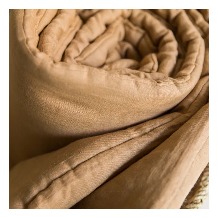 Gabrielle Paris - Washed Linen Comforter - Tabacco | Smallable