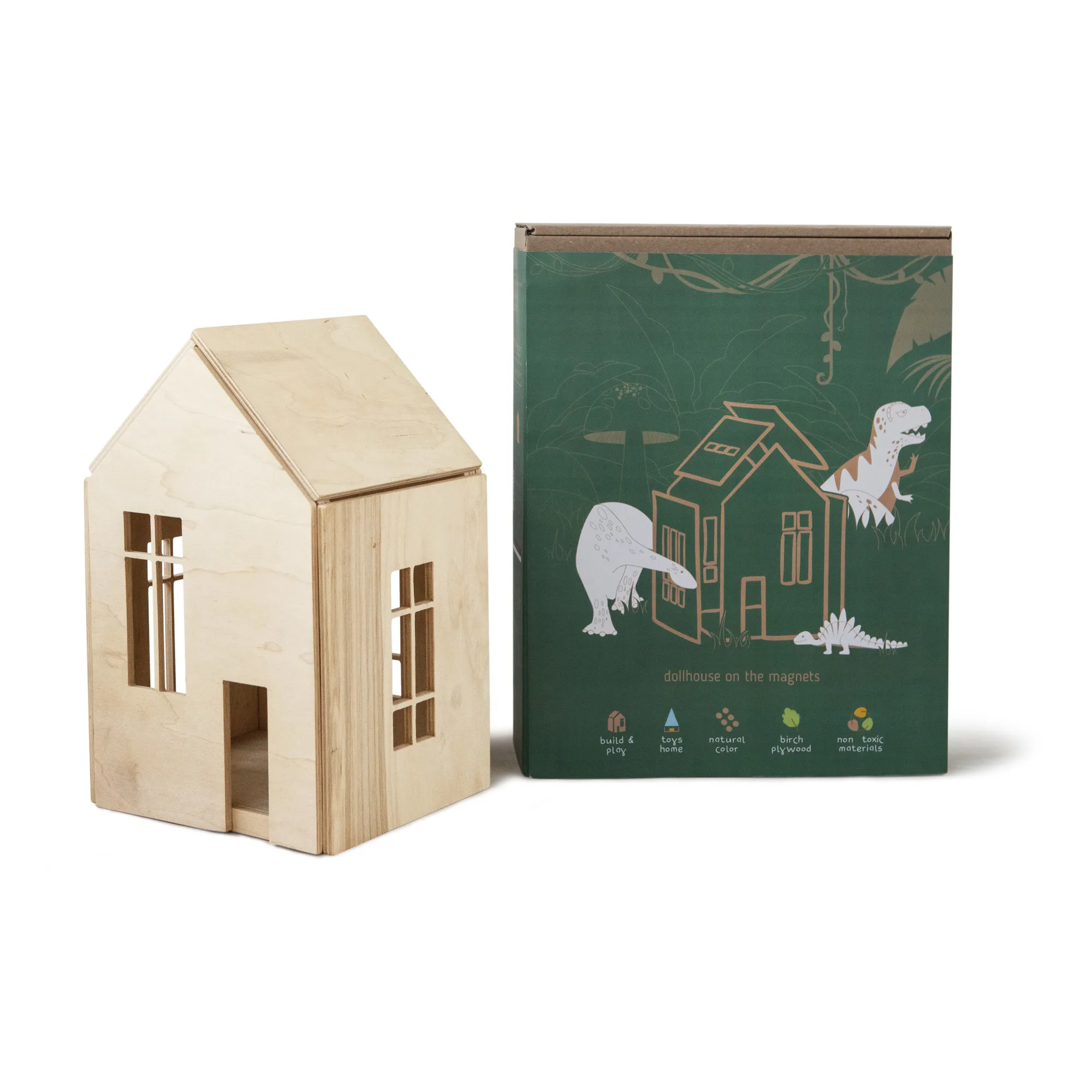 Babai Toys - Magnetic Wooden House | Smallable