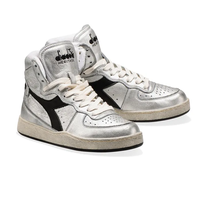 Diadora Heritage - Silver High-Top Sneakers - Silver | Smallable