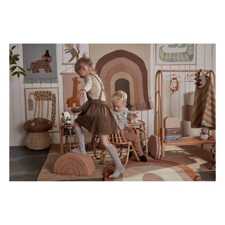 Oyoy Mini - Leopard Wool Wall Rug | Smallable