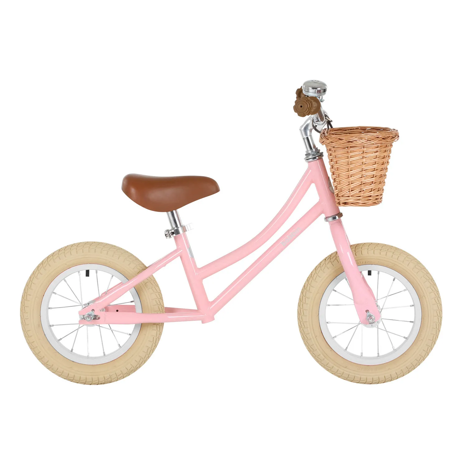 Bobbin Gingersnap 12 Balance Bike Pale Pink Smallable