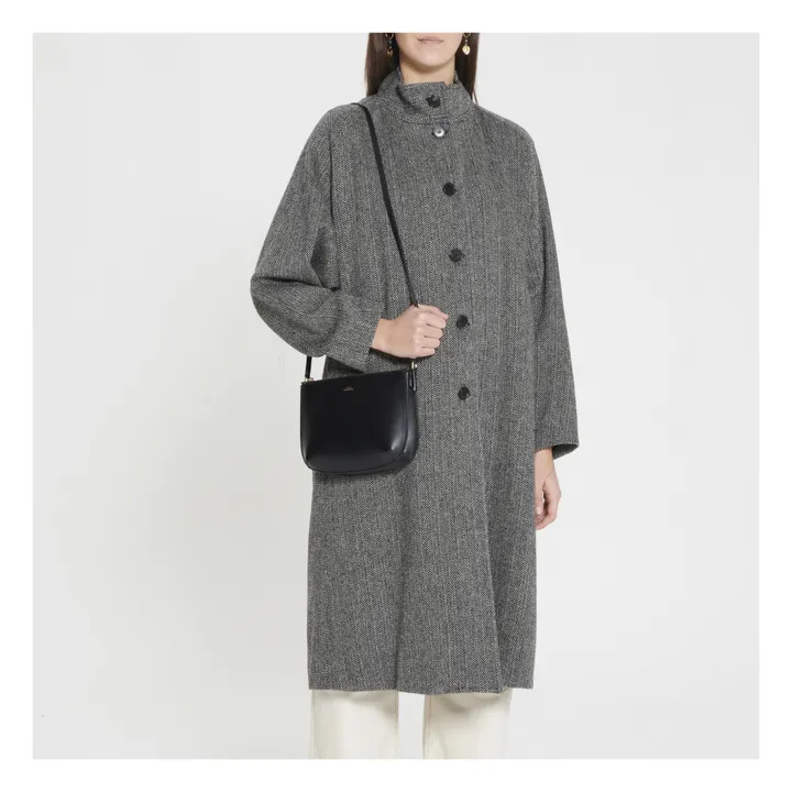 A.P.C. - Sarah Leather Bag - Black | Smallable