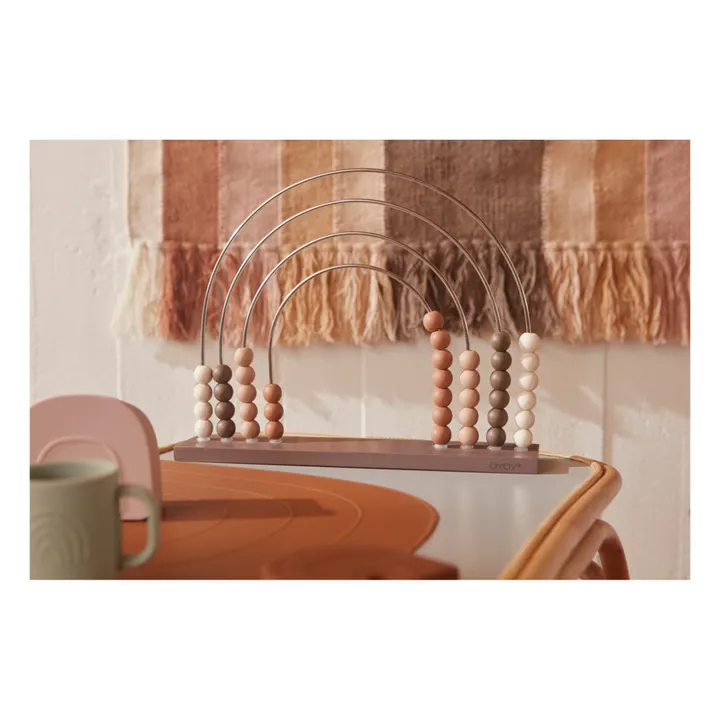 Oyoy Mini - Wooden Rainbow Abacus - Chocolate | Smallable