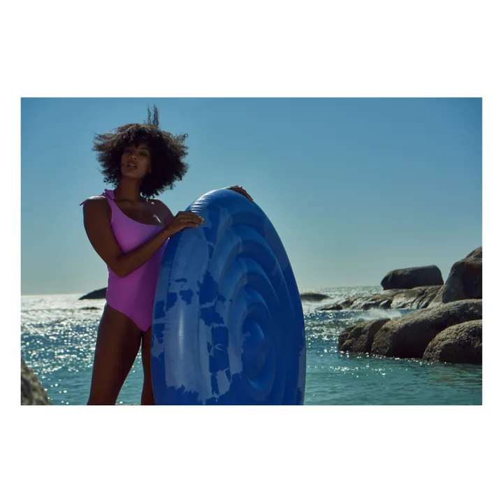The nice fleet Goa Large Round Inflatable Mattress Blue Smallable