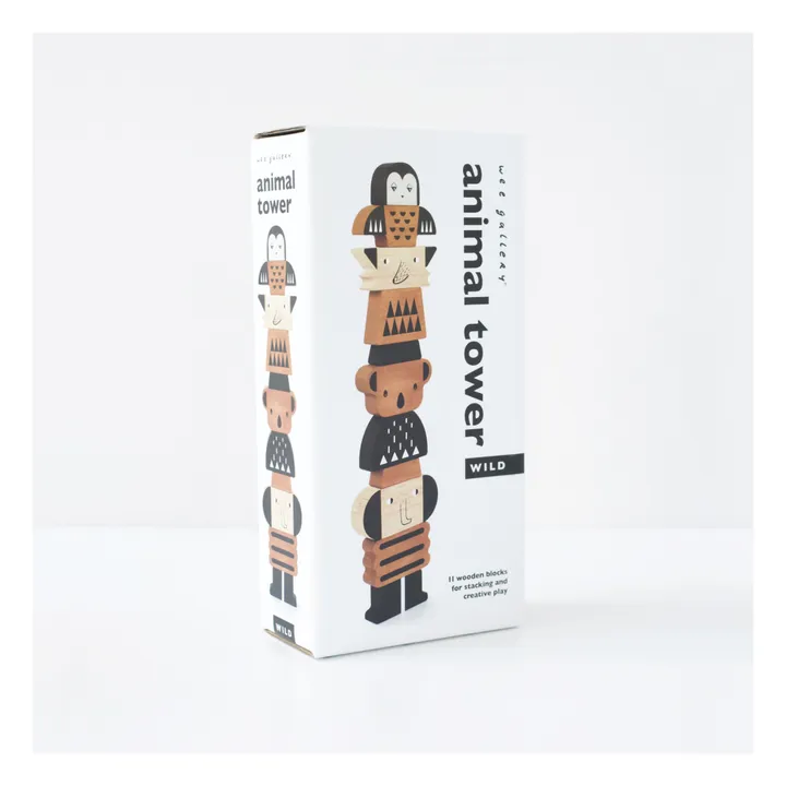 Wee Gallery - Wooden Animal Tower | Smallable