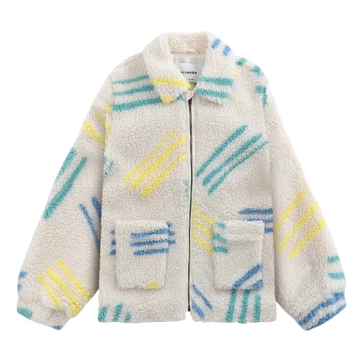 Bobo Choses - Recycled Eco Fur and Organic Cotton Jacket - Ecru | Smallable