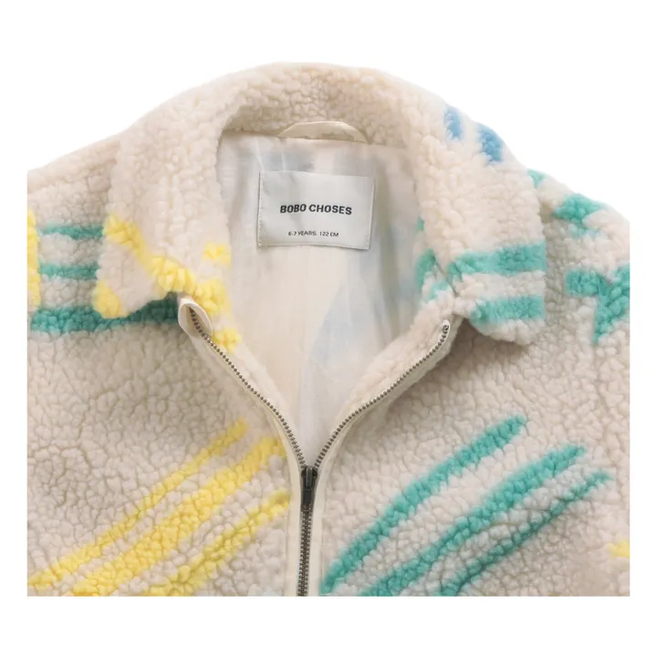 Bobo Choses - Recycled Eco Fur and Organic Cotton Jacket - Ecru | Smallable
