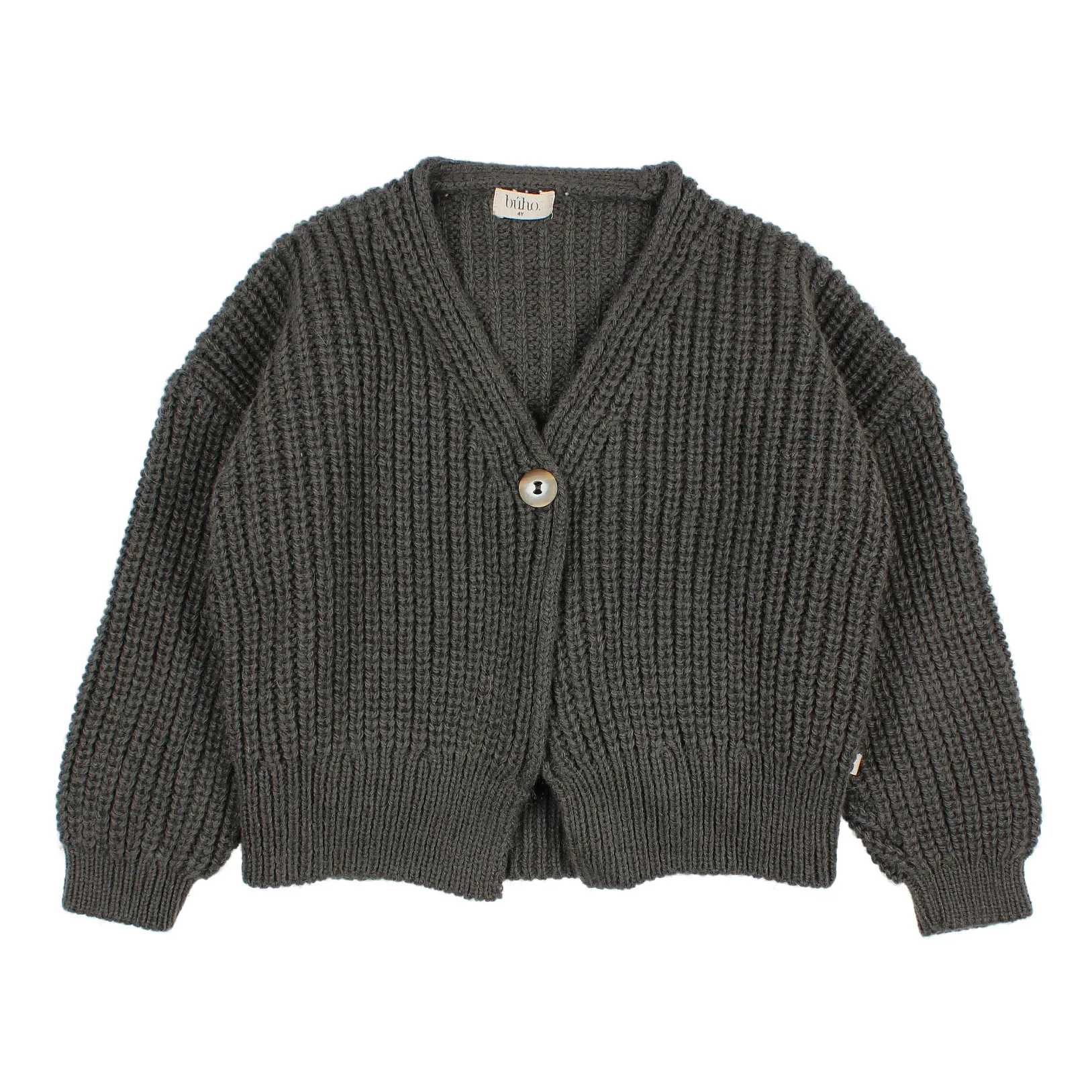 Búho - Alpaca and Wool Cardigan - Charcoal grey | Smallable