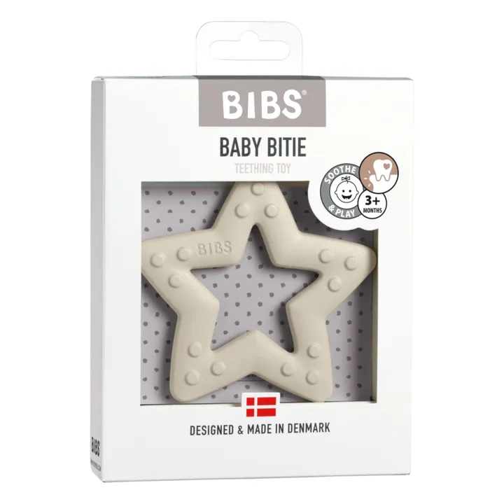 Bibs - Star Teething Ring - Ivory | Smallable