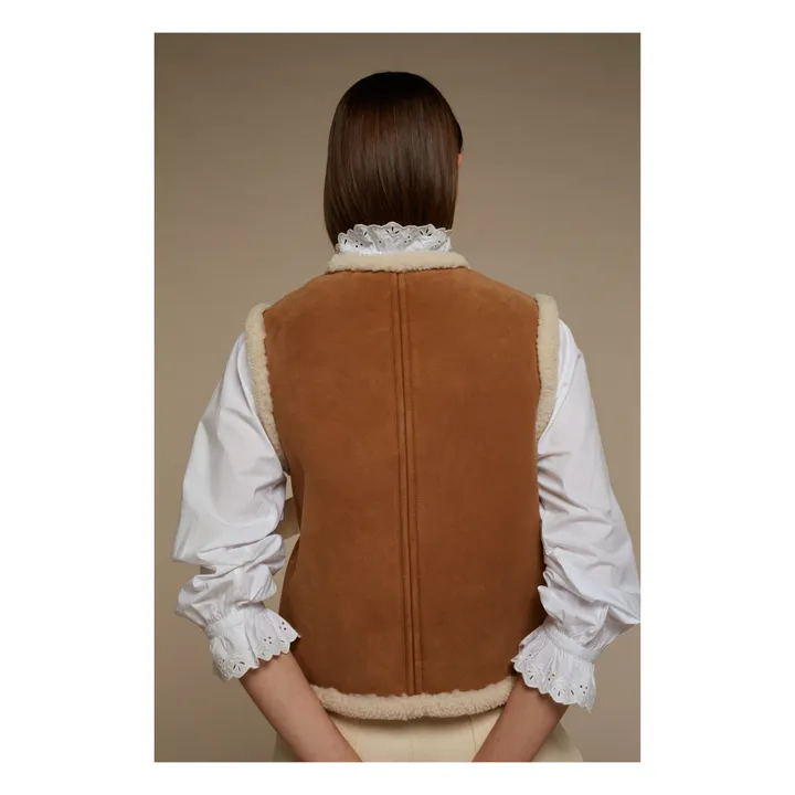 Soeur - Mao Sheepskin Vest - Honey | Smallable
