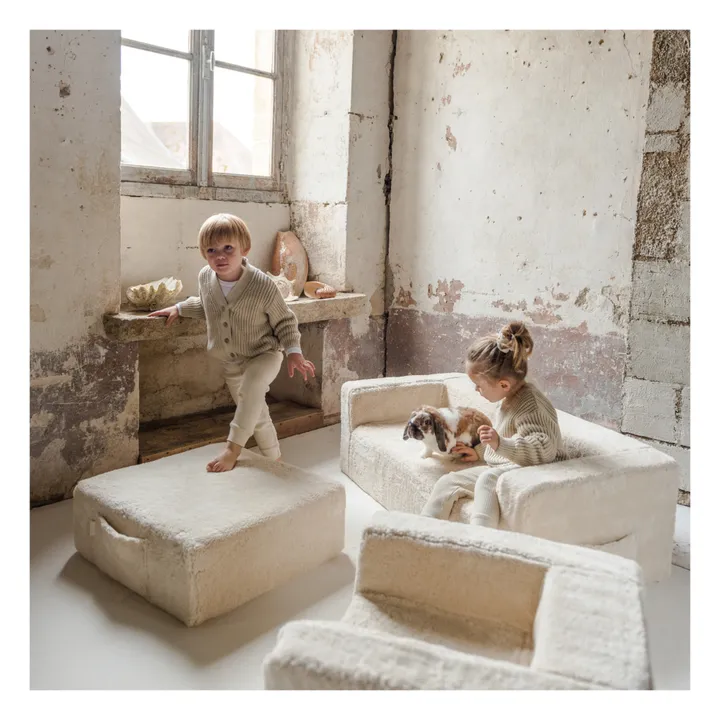 Maison BABA - Canapé Baba en fourrure de coton bio - Blanc | Smallable
