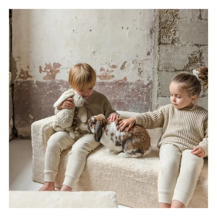 Maison BABA - Canapé Baba en fourrure de coton bio - Blanc | Smallable