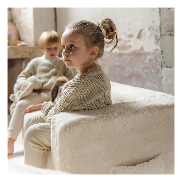 Maison BABA - Canapé Baba en fourrure de coton bio - Blanc | Smallable