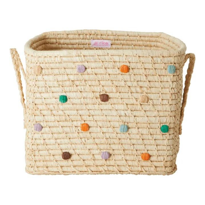 Rice - Raffia Dot Storage Basket | Smallable