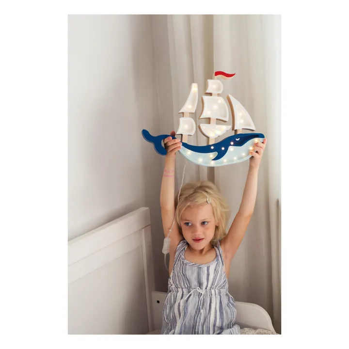 Little Lights - Boat Table Lamp - Navy blue | Smallable