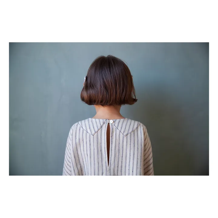 Soor Ploom - Millie Linen and Cotton Striped Dress - Ecru | Smallable