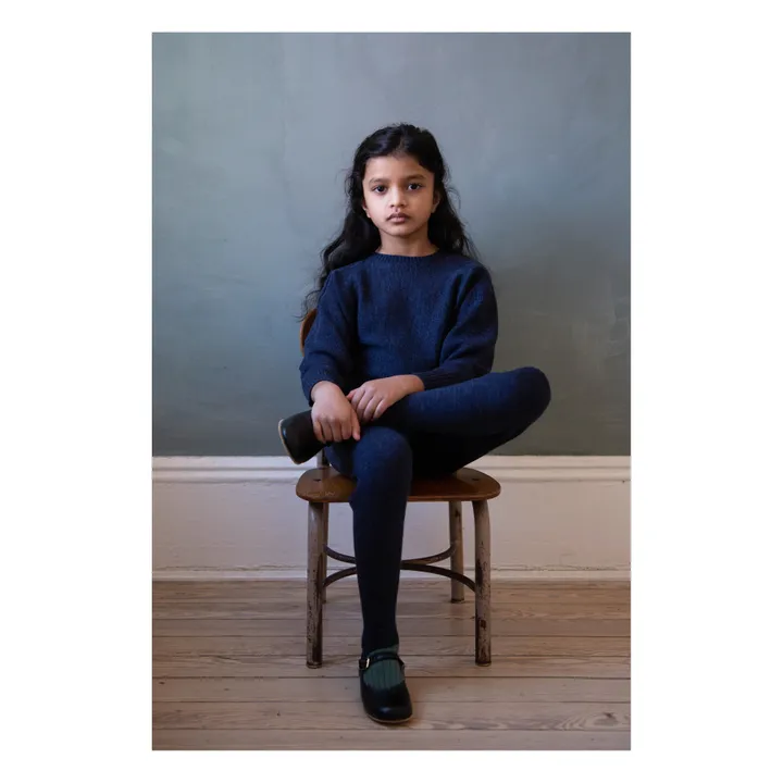 Soor Ploom - Piper Merino Wool Jumper - Navy blue | Smallable
