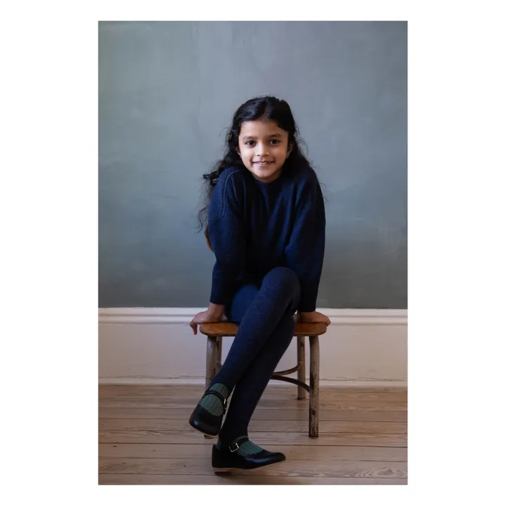 Soor Ploom - Piper Merino Wool Jumper - Navy blue | Smallable