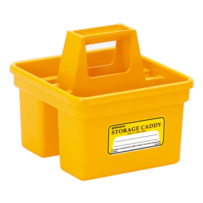 Penco - Box de rangement Caddy empilable - Jaune | Smallable