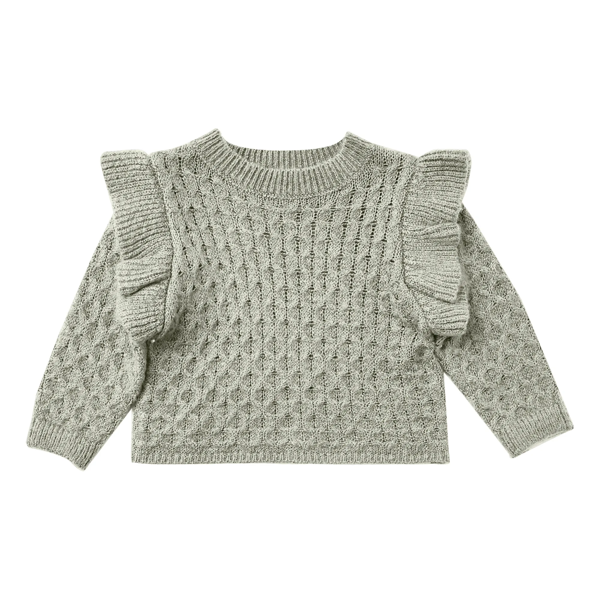 Rylee + Cru - Ruffled Jumper - Green water | Smallable