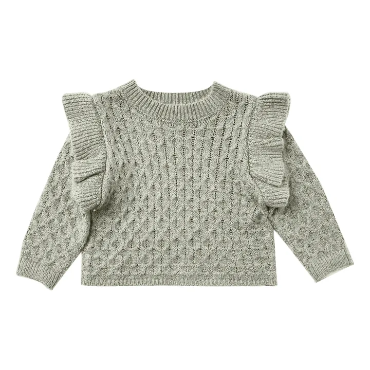 Rylee + Cru - Ruffled Jumper - Green water | Smallable