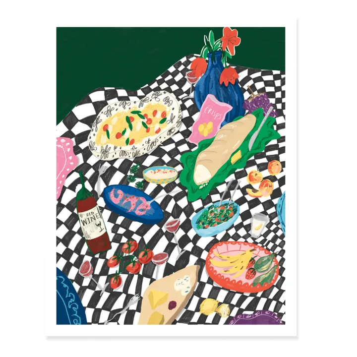 Slowdown Studio - Poster Bouje Picnic - Art by Zena Kay | Smallable