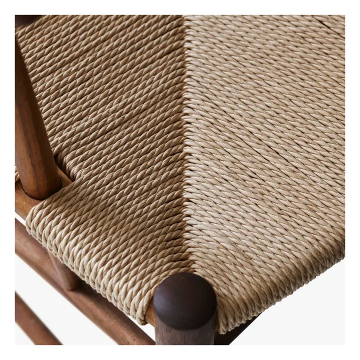 & Tradition - HM4 Drawn Wooden Chair with Armrests - Walnut | Smallable