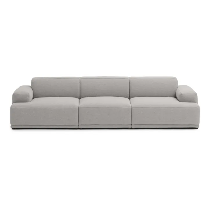 Muuto - Connect Soft 3-Seater Sofa - Light grey | Smallable