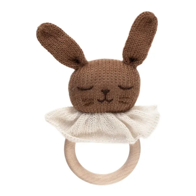 Main Sauvage - Rabbit Hanging Rattle - Beige | Smallable