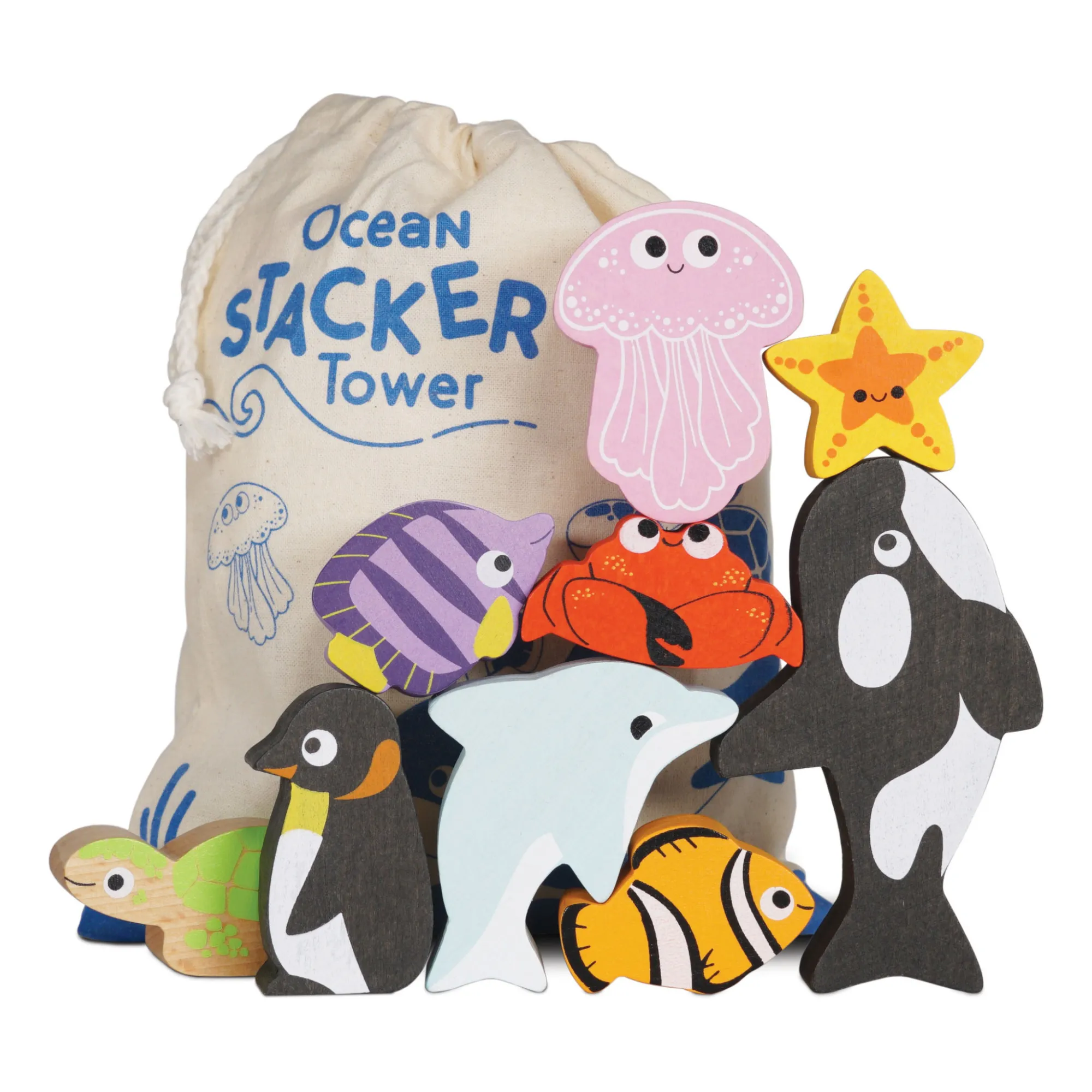 Le Toy Van - Ocean Animal Stacking Game | Smallable