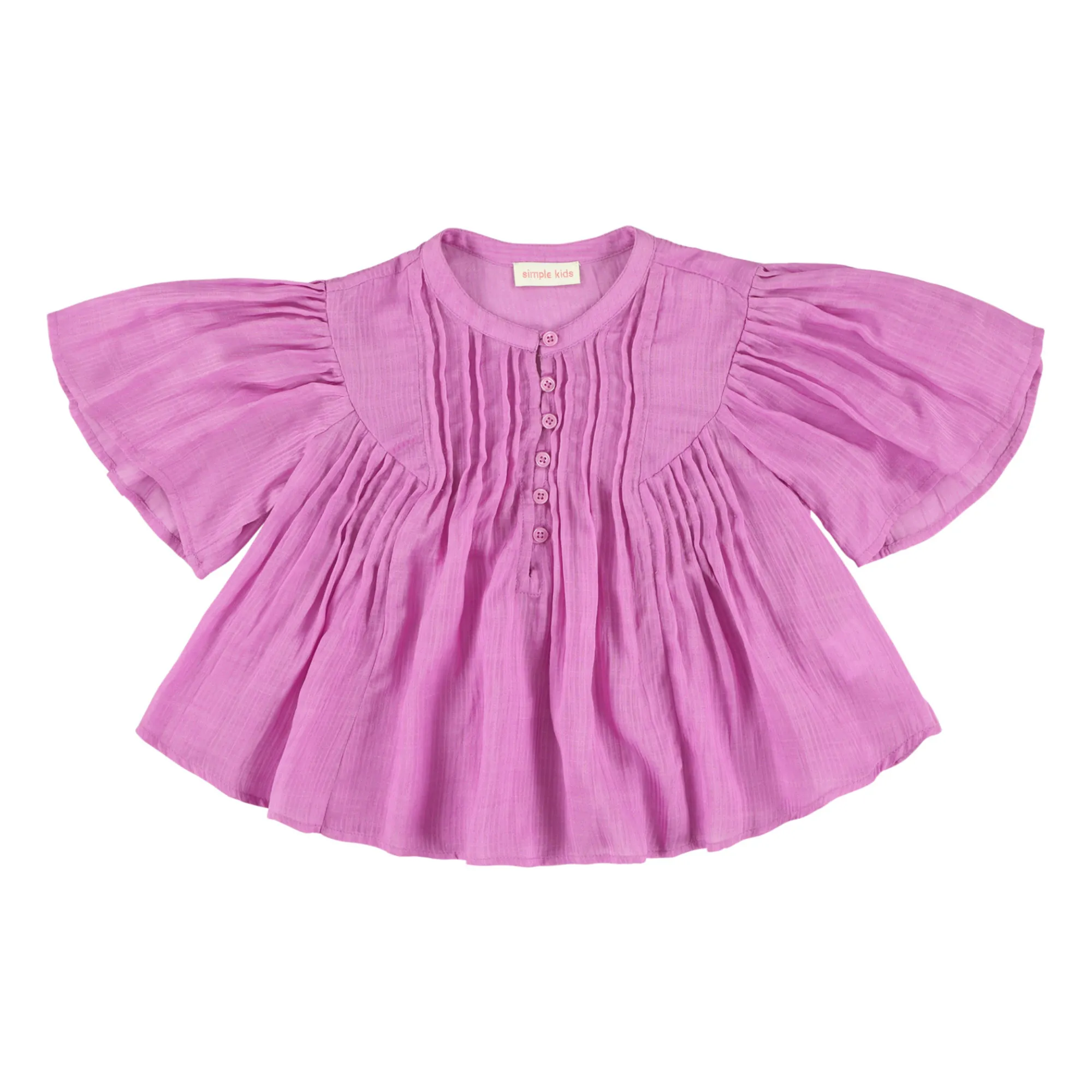 Simple Kids - Button-Up Blouse - Pink | Smallable