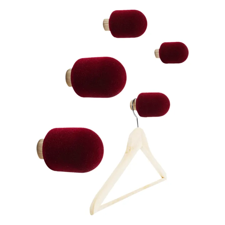 Moustache - Micro Hooks - Big Game - Set of 5 - Red | Smallable