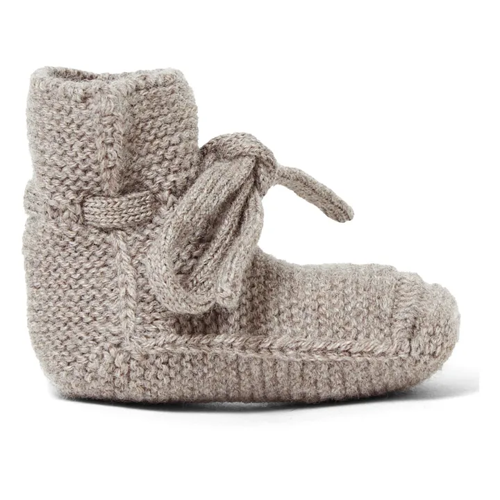 Hvid - Merino Wool Booties - Oatmeal | Smallable