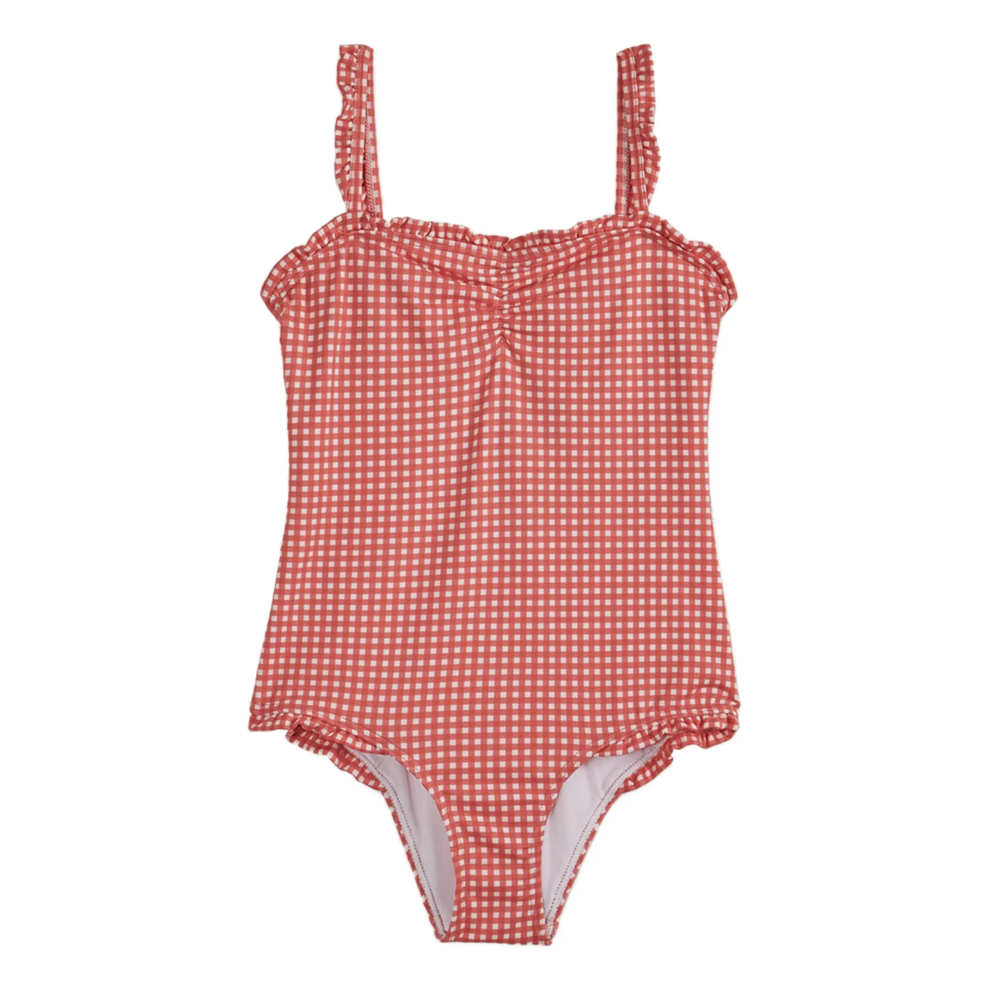 Emile et Ida - Gingham Swimsuit - Red | Smallable