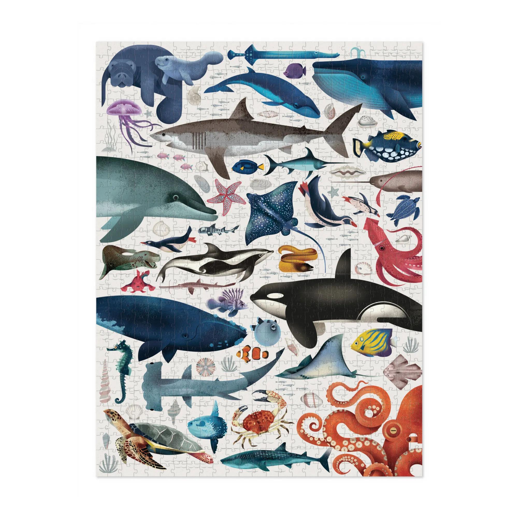 Crocodile Creek - The World of Ocean Animals Puzzle - 750 Pieces ...