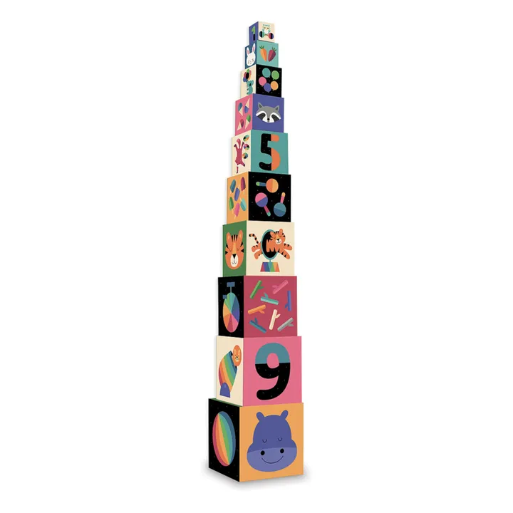 Vilac - Rainbow Stacking Cubes | Smallable