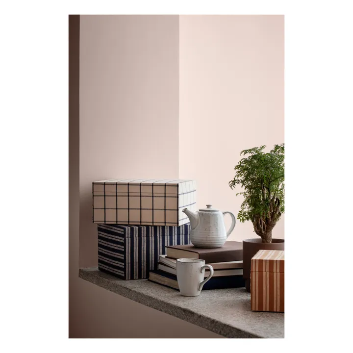 Broste Copenhagen - Denise Planter Pot with Saucer - Dark red | Smallable