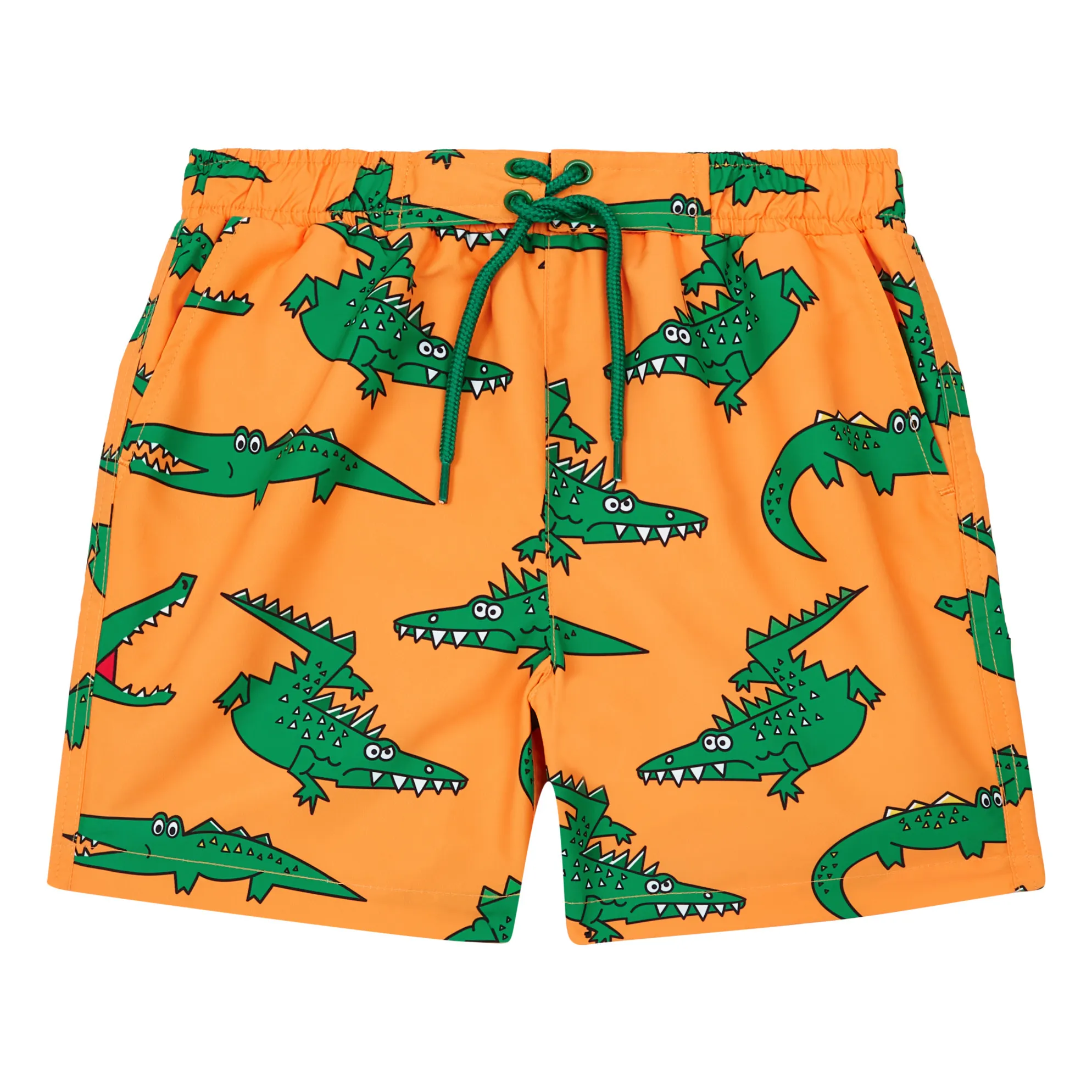 Stella McCartney Kids - Recycled Polyamide Crocodile Swim Trunks ...