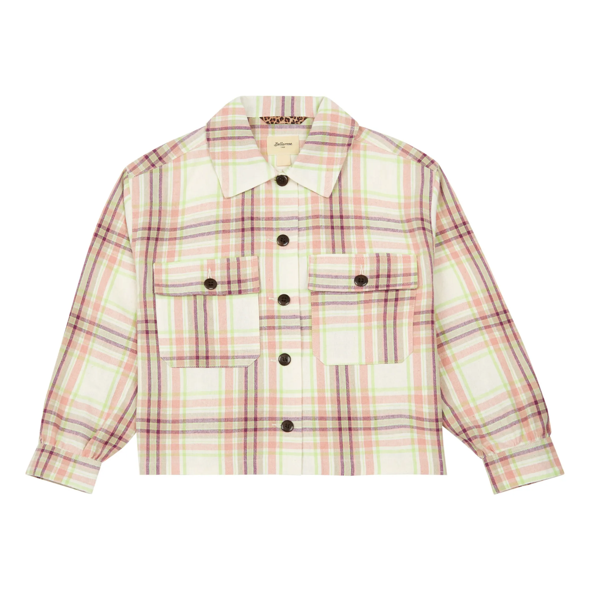 Bellerose - Azukar Checked Jacket - Pale Pink | Smallable