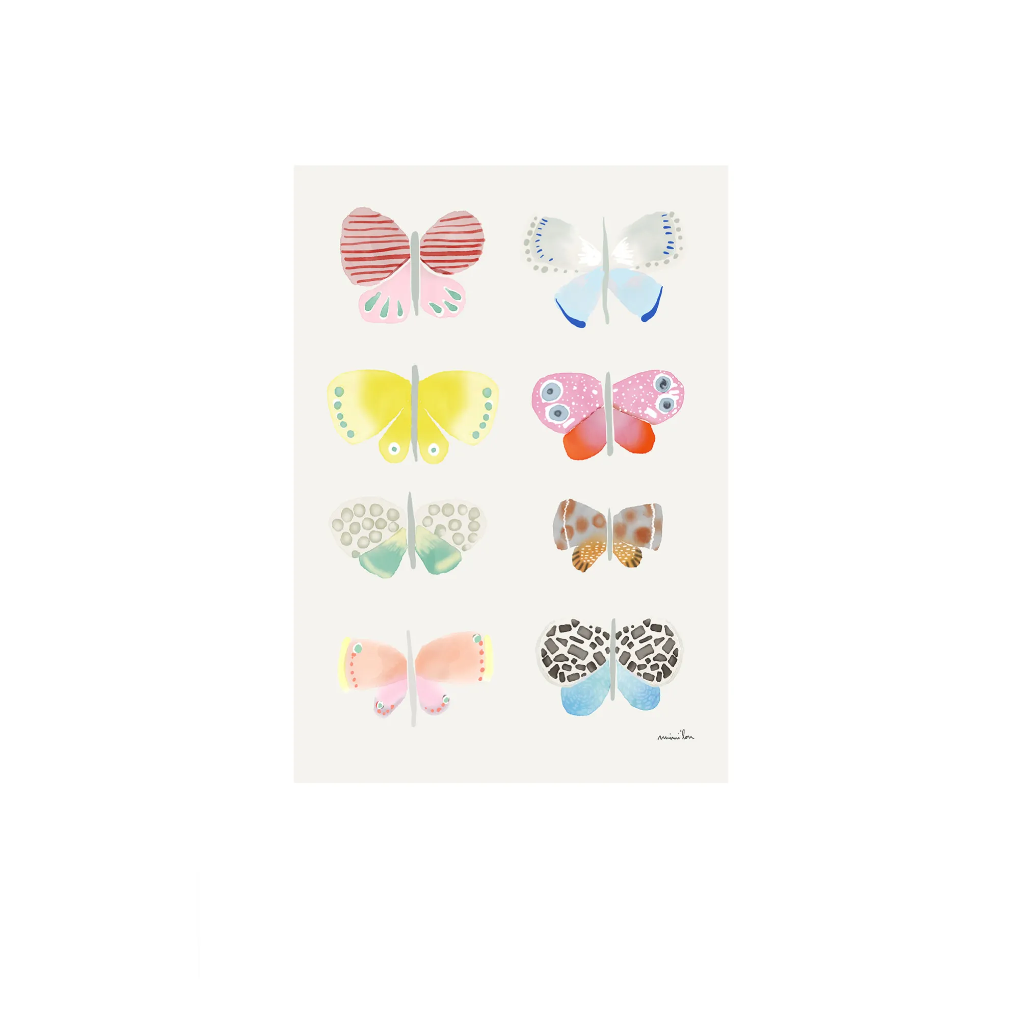 MIMI'lou - Butteryfly Watercolour Poster | Smallable