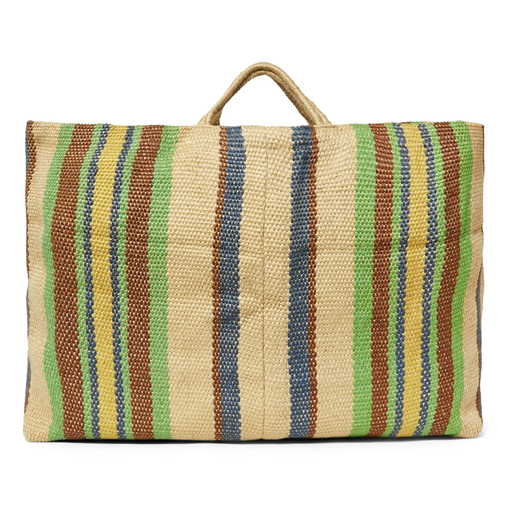 Maison Bengal - Sac Rayé Jute Extra Large - Beige | Smallable