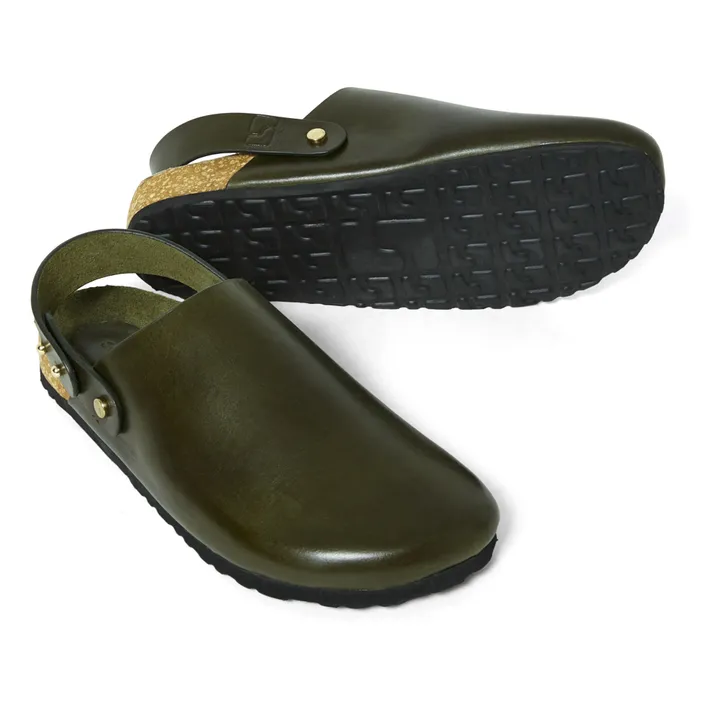 Soeur - Sleepy Leather Clogs - Khaki | Smallable