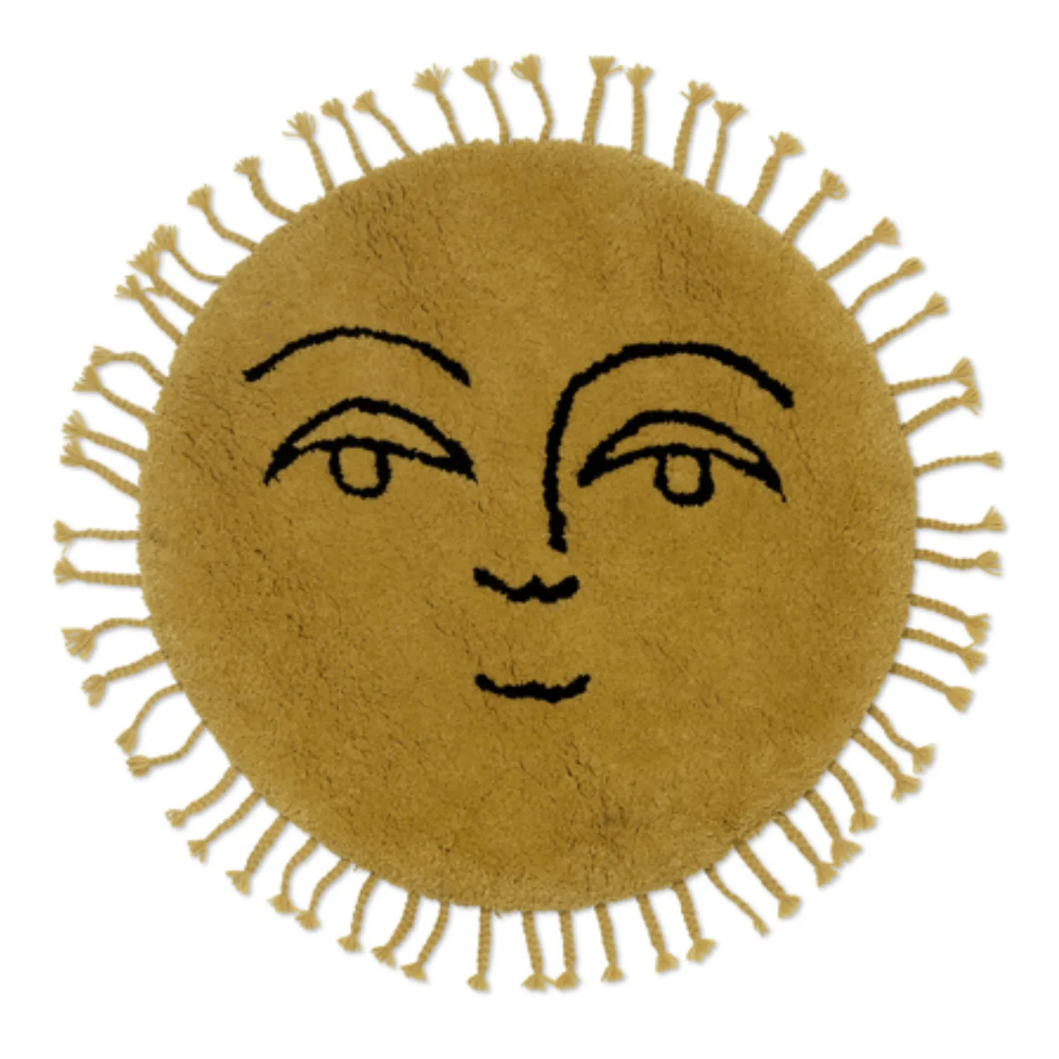 Ferm Living Kids - Tufted Sun Rug - Yellow | Smallable