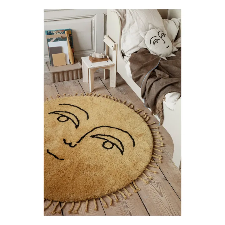 Ferm Living Kids - Tufted Sun Rug - Yellow | Smallable