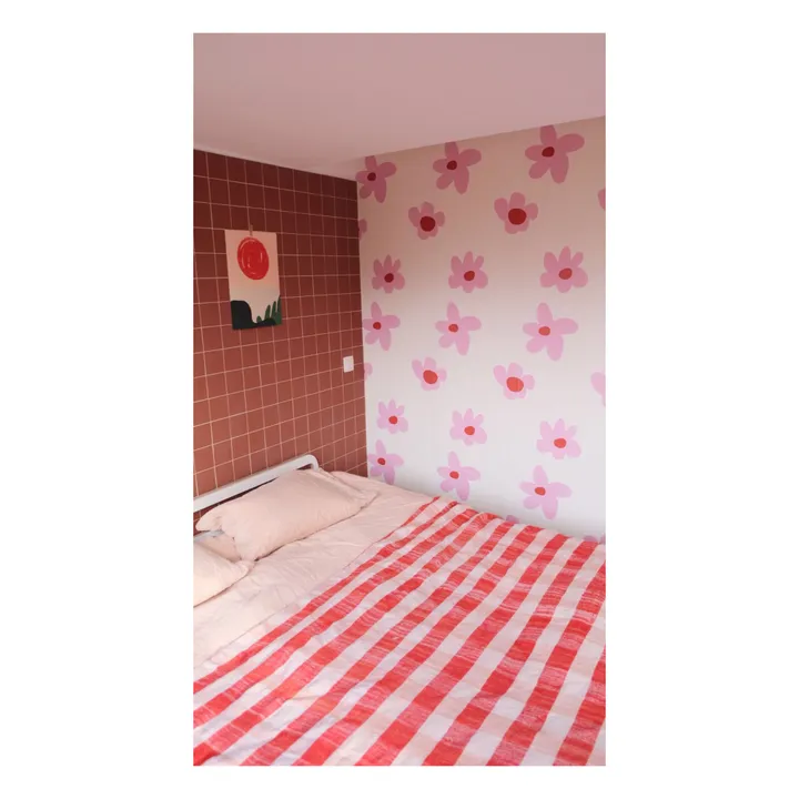 Mathilde Cabanas - Flower Wallpaper - Mathilde Cabanas x Bonjourgeorges - Pink | Smallable
