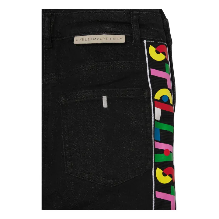 Stella McCartney Kids - Denim Logo Band Overalls - Black | Smallable